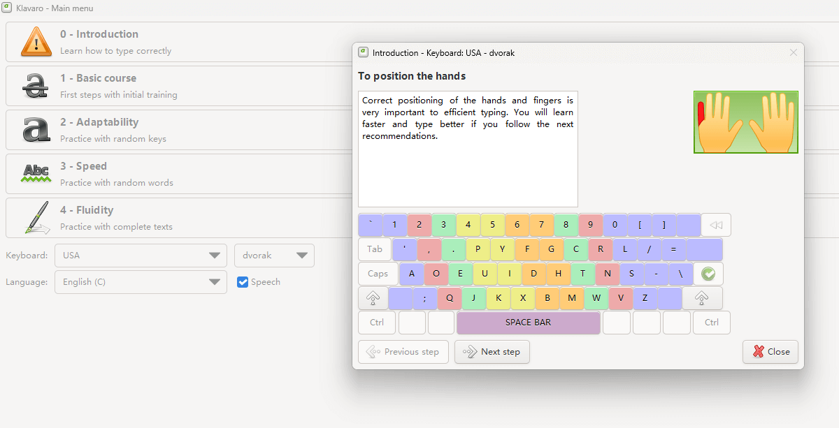 Download Klavaro Touch Typing Tutor for Windows (Latest v3.13)